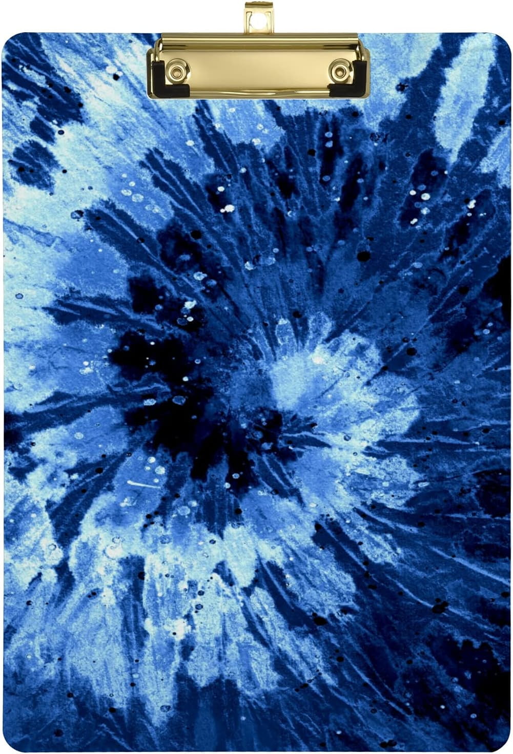 FMSHPON Blue Indigo Tie Dye Print Ink Batik Boho Clipboard Hardboard ...