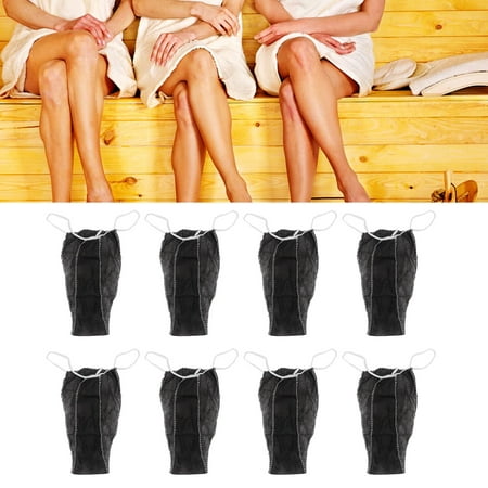 Demonsen 50 Pieces Women Disposable Underwear Thong Panties Black Non ...