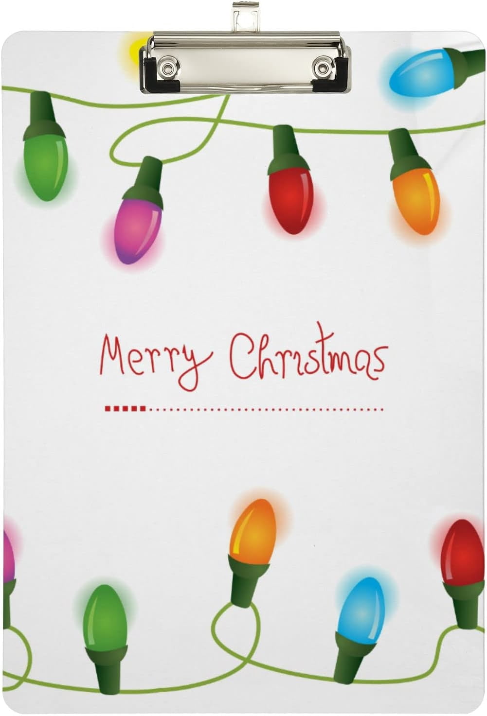 FMSHPON Christmas Xmas Holiday Light Clipboard Hardboard Wood Nursing ...