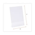 Universal Clear L-Style Photo Picture Frame, 5x7 Insert, Freestanding ...