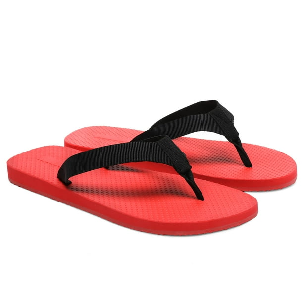 Sandalias tipo tanga de goma amarilla para mujer, chanclas de playa ...