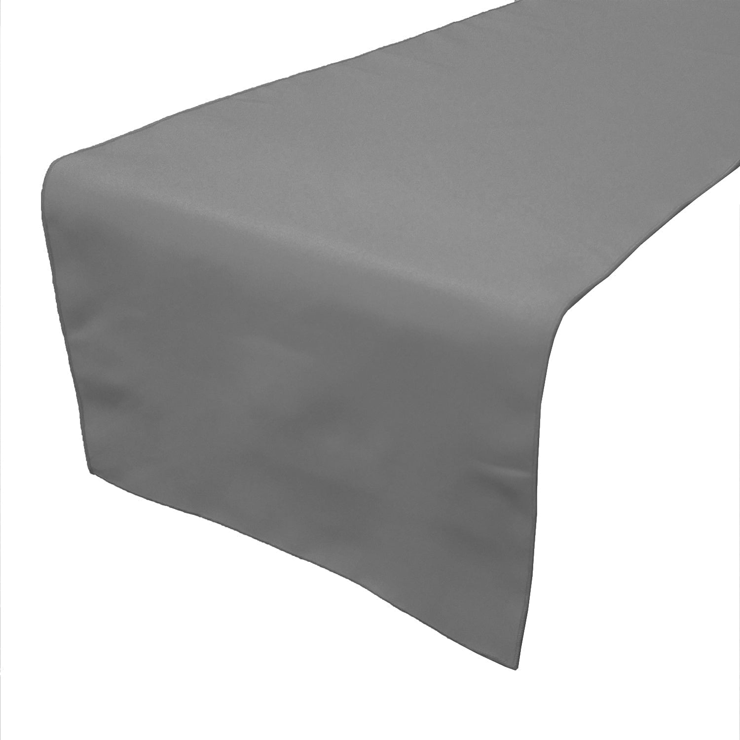 Poplin Table Runner Solid Silver - Walmart.com