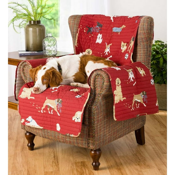 Plow & Hearth Protective Pet Chair Cover, Dog Park Design - Walmart.com