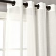 Bridie Grommet Sheer Window Curtain Panels Gray 52x84 Set - Walmart.com
