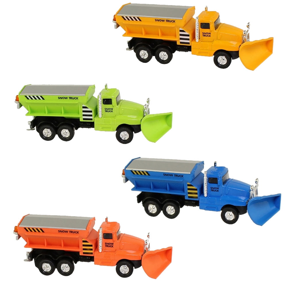 RI Novelty - Pull Back Die-Cast Metal Vehicles - SET OF 4 SNOW PLOW ...