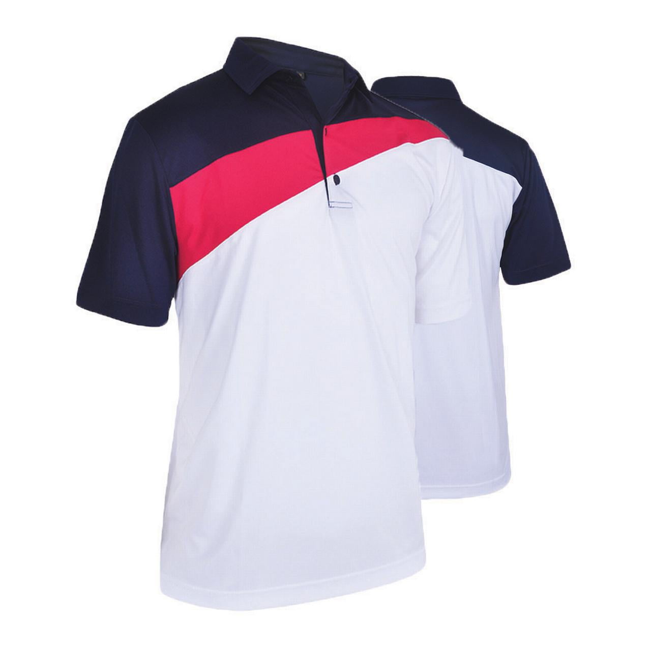 Monterey Club Men's Aero Colorblock Golf Polo Shirt #1125 - Walmart.com