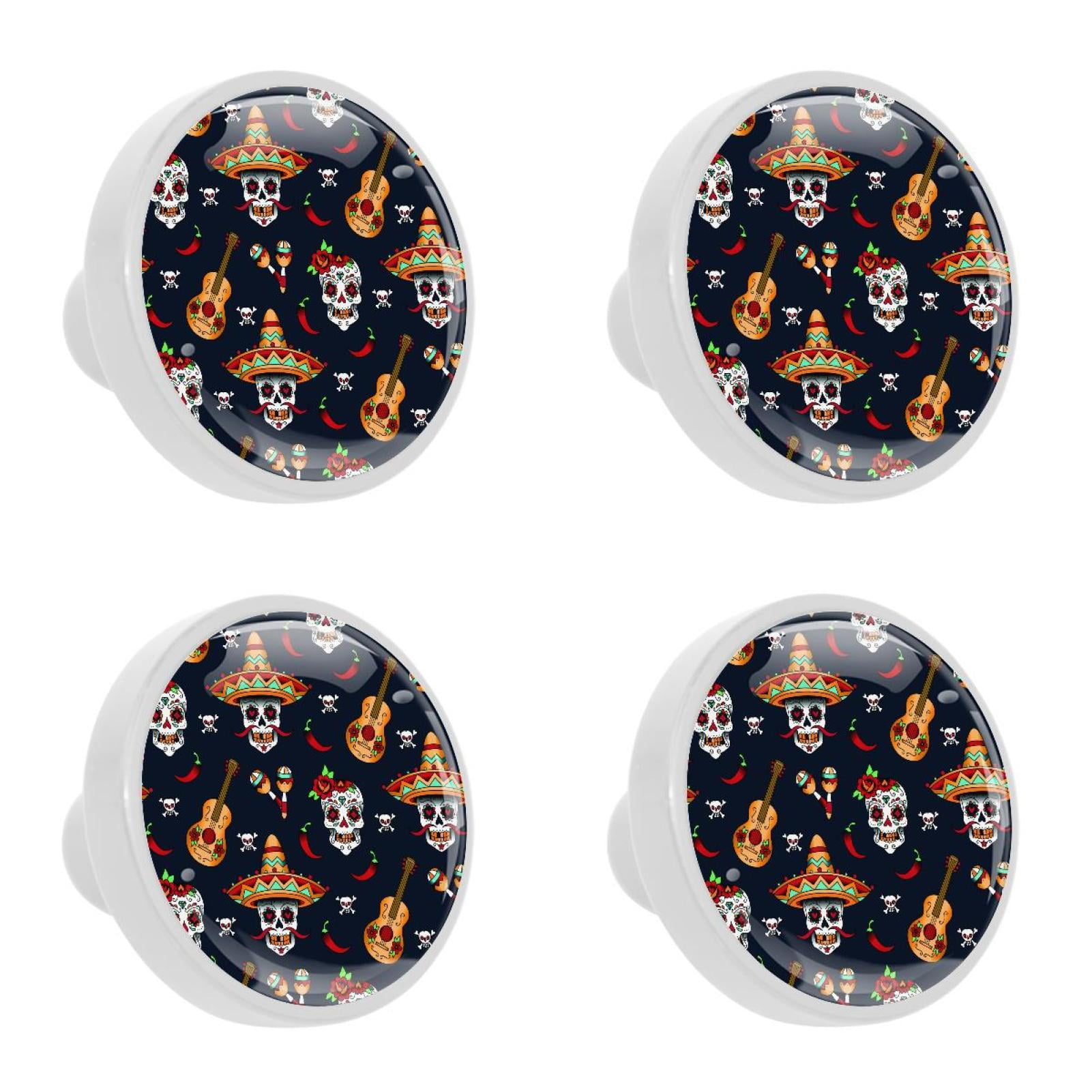 4 Pcs Skull Knobs for Kitchen Cabinet Cupboard Dresser Bookcase Drawer ...
