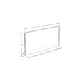2-Sided Double-Foot Acrylic Sign Holder (Horizontal - 14"W x 11"H ...