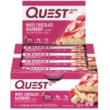 Quest Protein Bar, White Chocolate Raspberry, 20g Protein, 12 Ct ...