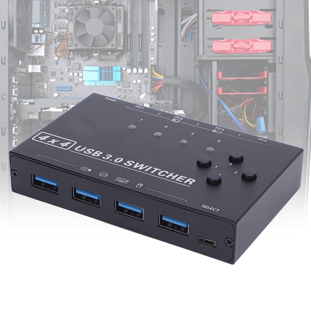 Interruptor USB 3.0, Amplia Compatibilidad 2 Métodos de Conmutacia ...