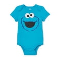 Sesame Street Baby Boy Short Sleeve Bodysuits, 3-Pack - Walmart.com