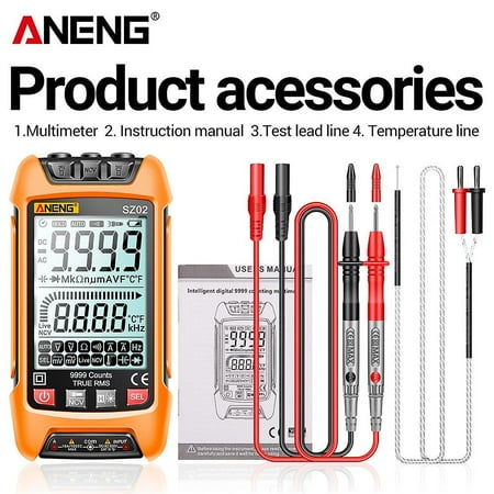 Aneng Sz02 Smart Digital Multimeter 6000 Counts True Rms Auto ...