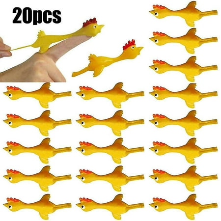 Sticky Flying Rubber Chicken Stretchy Turkey Fingers Slingshot Kids ...
