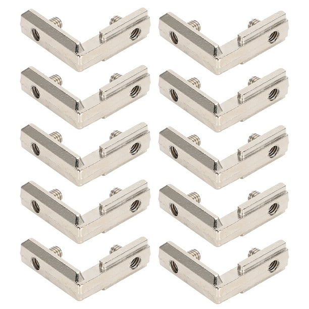 10Pcs Inside Corner Connector Bracket Cast Zinc L Type M5 Accessories ...