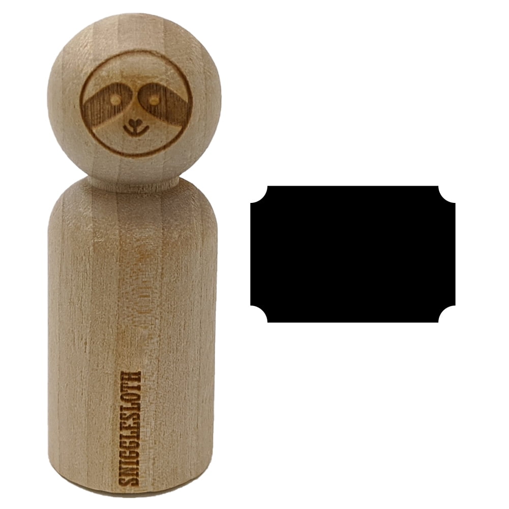 Rectangle Clipped Corners Solid Rubber Stamp for Scrapbooking Crafting ...