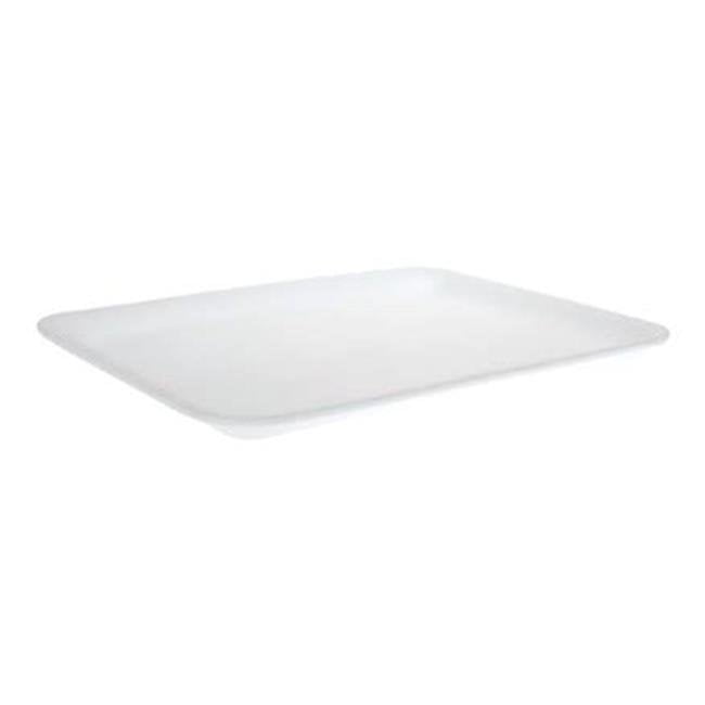 Dyne-A-Pak 2010380W00 38 & 8S White Foam Meat Tray - Case of 500 ...