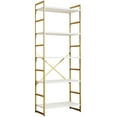Walsunny 5 Tiers Large Bookshelf, Industrial Modern Book Rack, Tall ...