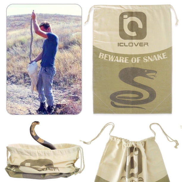 Reptile Snake Bag with Drawstring, iClover 20"x28" Double Stitched with ...