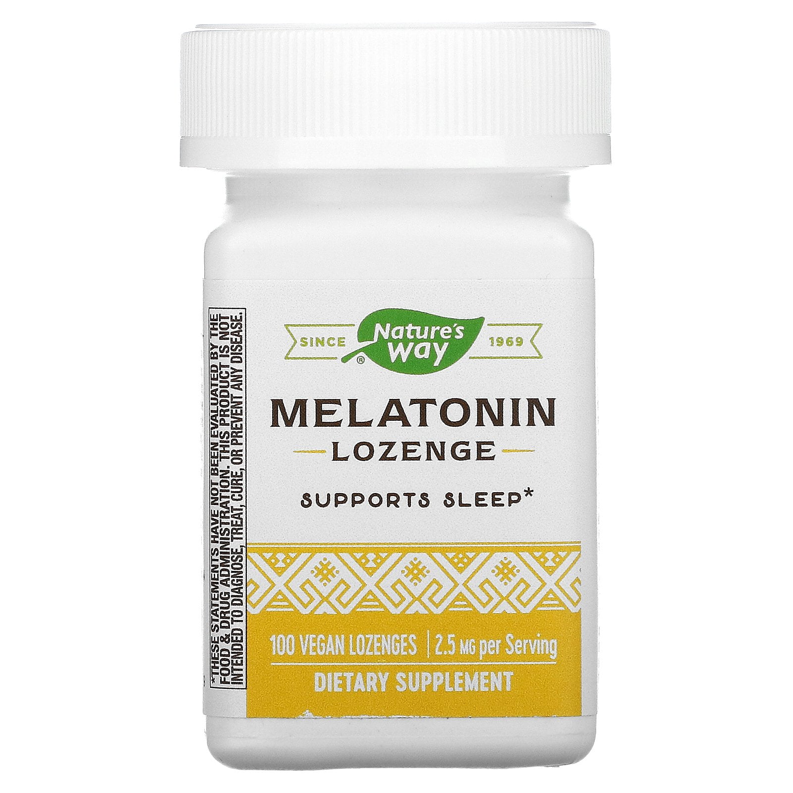 Nature's Way Melatonin Lozenge, 2.5mg, 100 Ct - Walmart.com