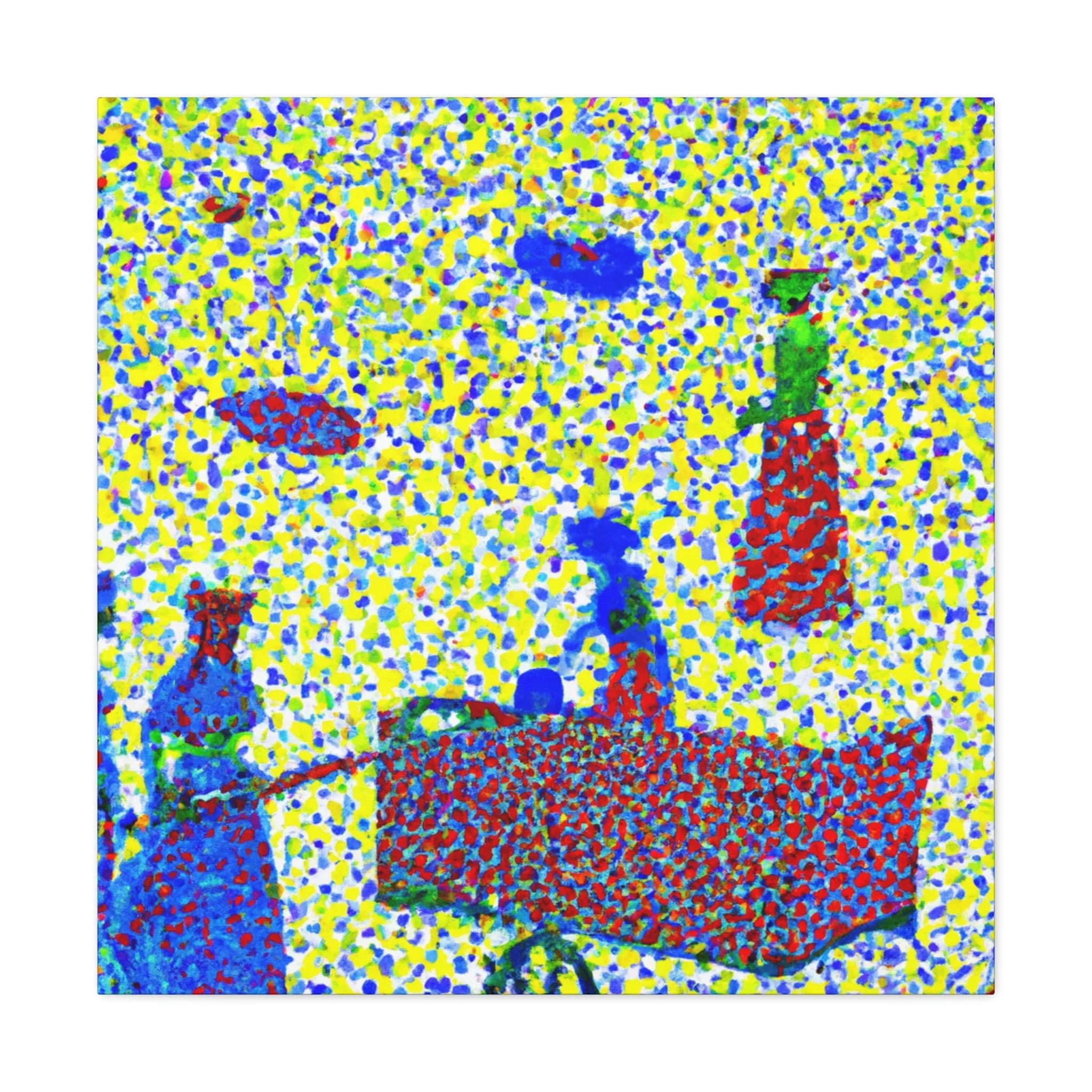 Expressionist Pointillism. - Canvas - Walmart.com