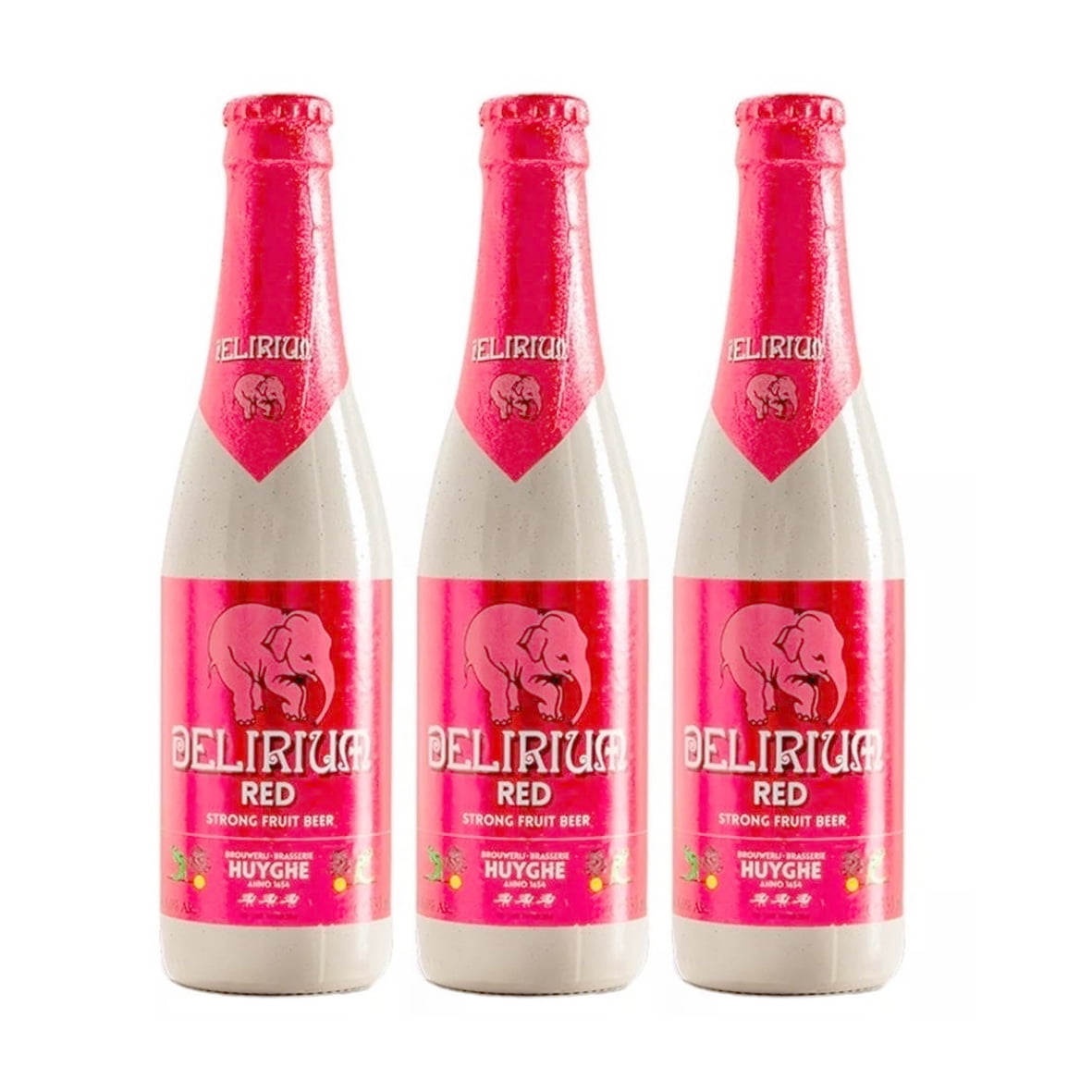 Tripack Cerveza Delirium Red Strong Fruit Beer 330 ml Delirium Strong ...