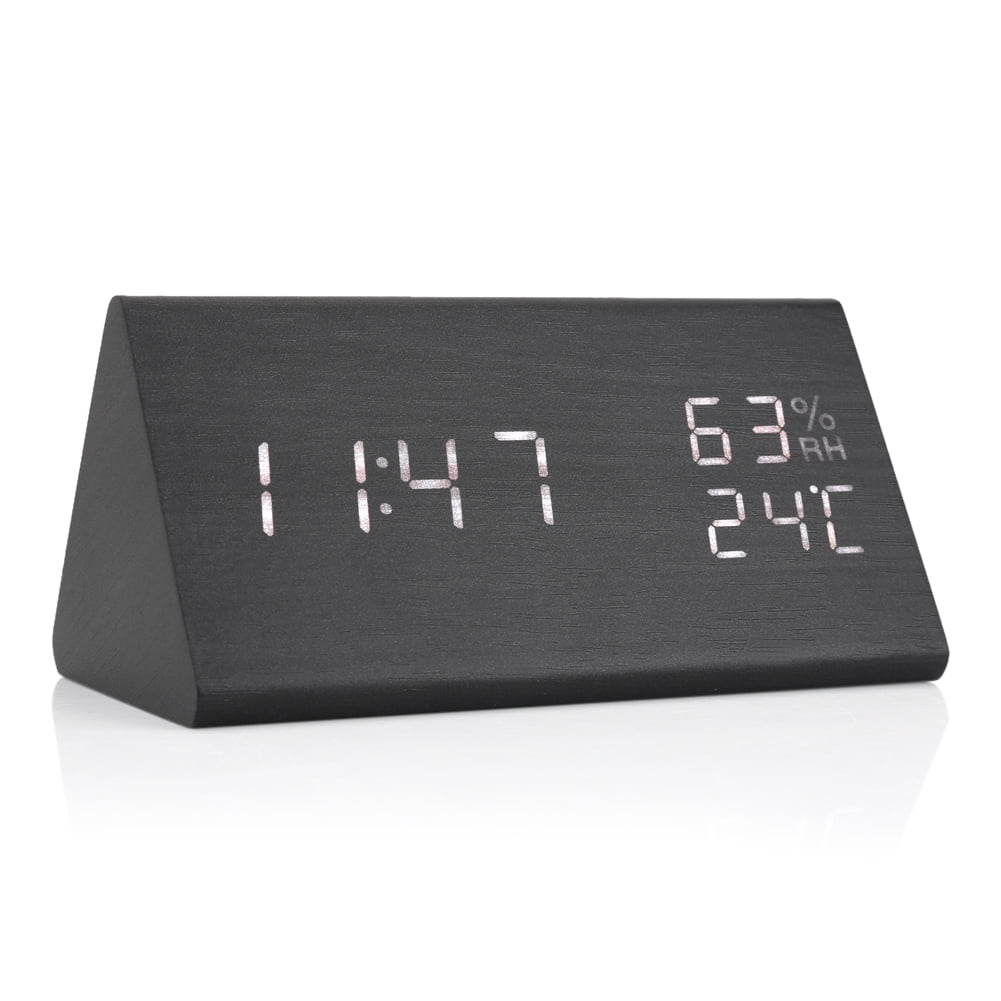 Click here for Greensen Wooden Alarm Clock Led Digital Time/Tempe... prices
