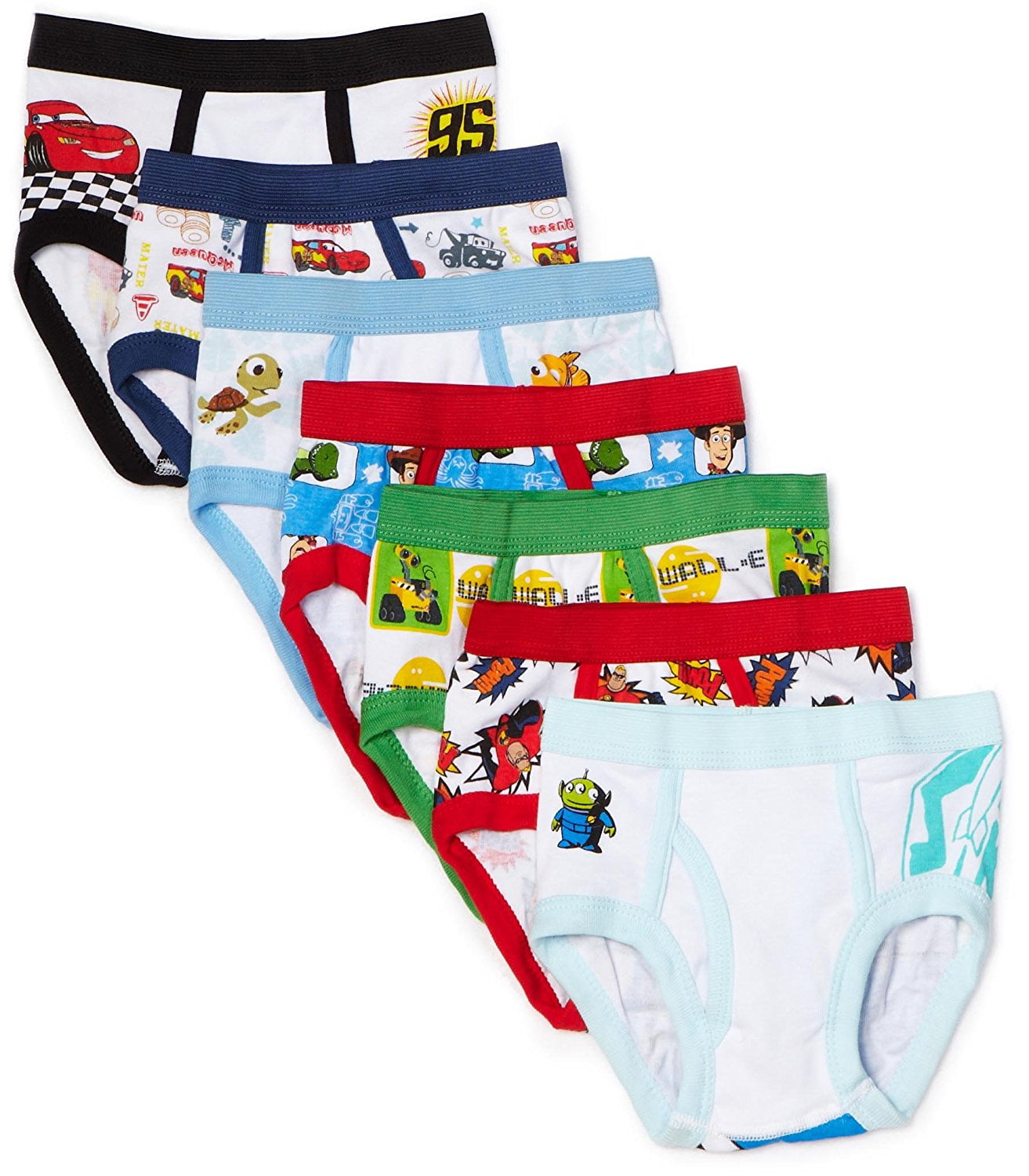 Disney Pixar Little Boys 7 Pack Underwear Briefs - Walmart.com