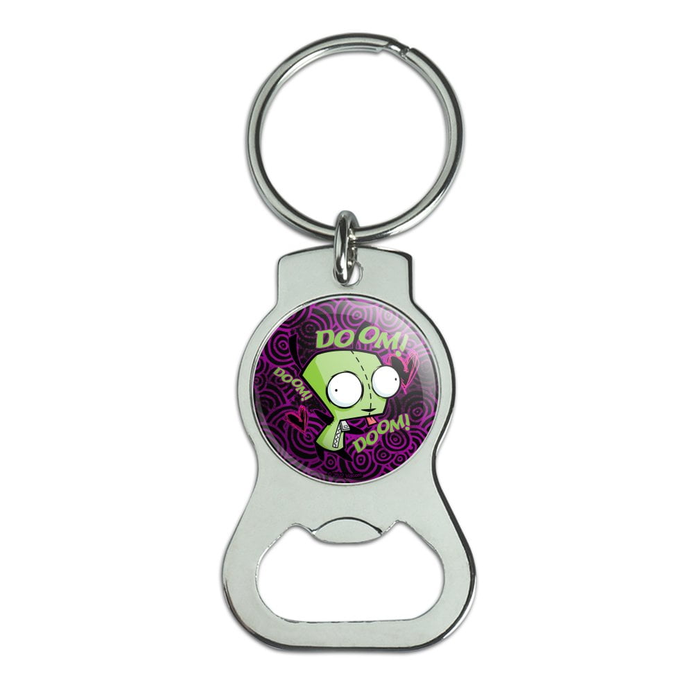 Invader Zim Gir Doom Dance Keychain with Bottle Cap Opener - Walmart.com