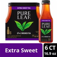 Pure Leaf Real Brewed Extra Sweet Iced Tea, 18.5 fl oz, 12 Pack Bottles ...