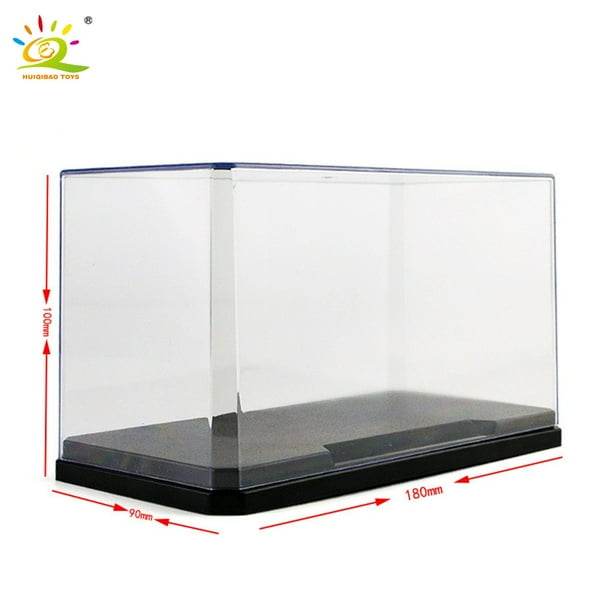 HUIQIBAO Dustproof Display Case Box Show Case For Model Collection Building Blocks Figures Display Box Bricks Kid Toys Children zhangmengya LED Walmart en linea