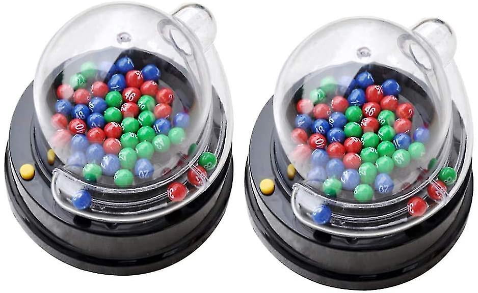 2 Set Bingo Lotto Game Electric Lottery Machine Electric Shake Lucky ...