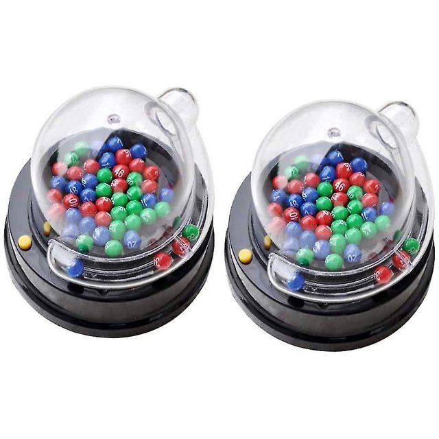 2 Set Bingo Lotto Game Electric Lottery Machine Electric Shake Lucky ...