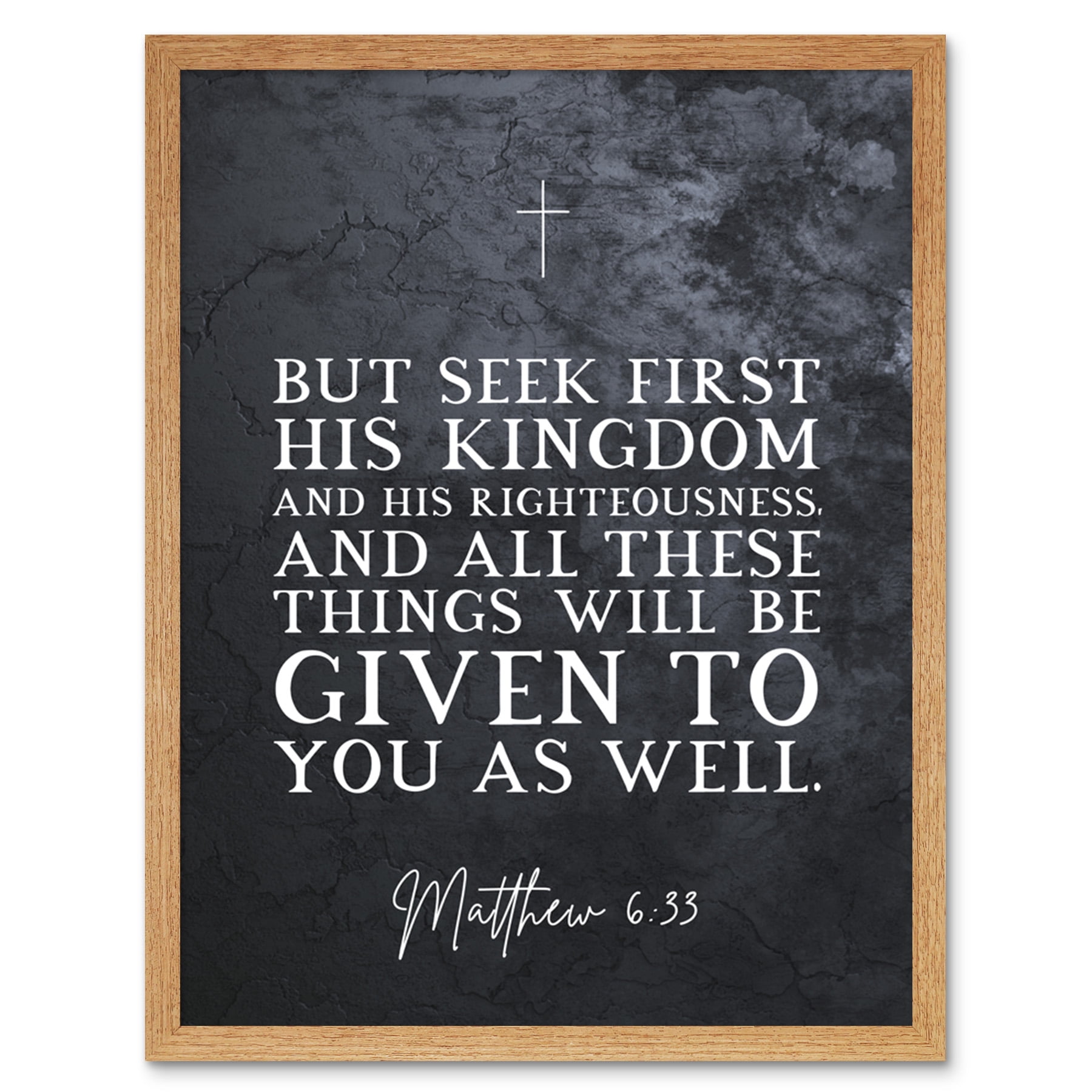 Matthew 6:33 See First His Kingdom and Righteousness Christian Bible ...