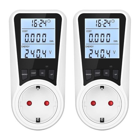 Power Meter For Socket, Dual Rate Electricity Meter, Power Consumption ...