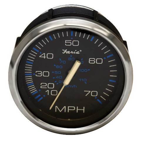 Faria Boat Speedometer Gauge SE9990A | Chesapeake Black Stainless ...