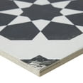 Industry Tile 8x8 Black and White Distressed Cyclone Porcelain Tile (1 ...