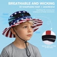 Zando 4th of July Sun Hat Kids Patriotic American Flag Bucket Hat UPF ...