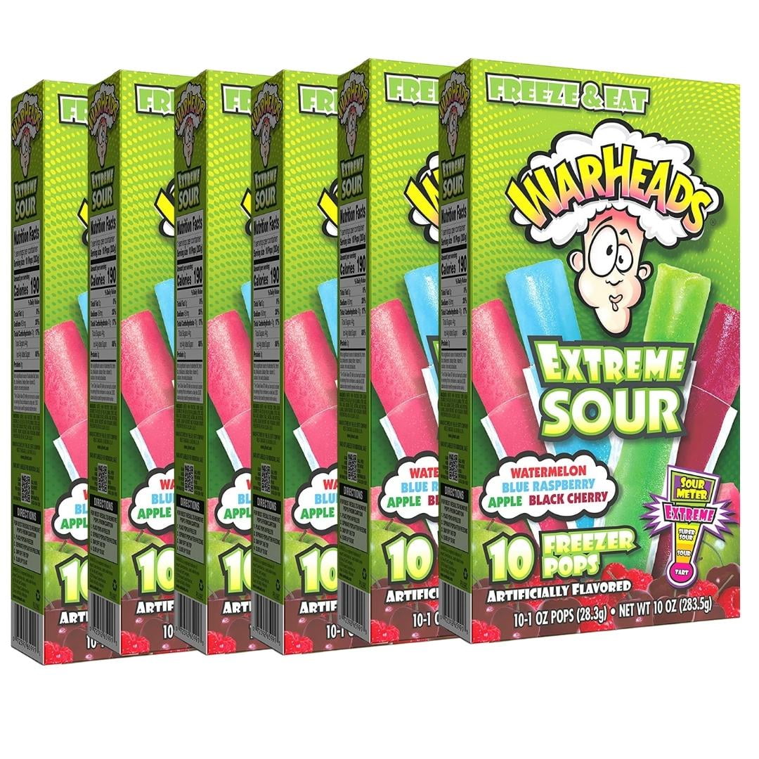 Buy Warheads Extreme Sour Freezer Pops in 4 Flavors Ice Pops Healthy ...