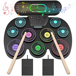 Pyle PTED06 - Electronic Tabletop Drum Machine - Digital Drumming Kit ...