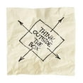 Think Outside The Box Black Pen Drawing On An Isolated Cocktail Napkin ...