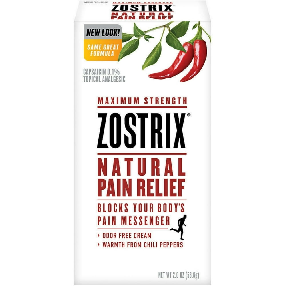 Zostrix Pain Relief Cream Maximum Strangth 2 oz - Walmart.com - Walmart.com