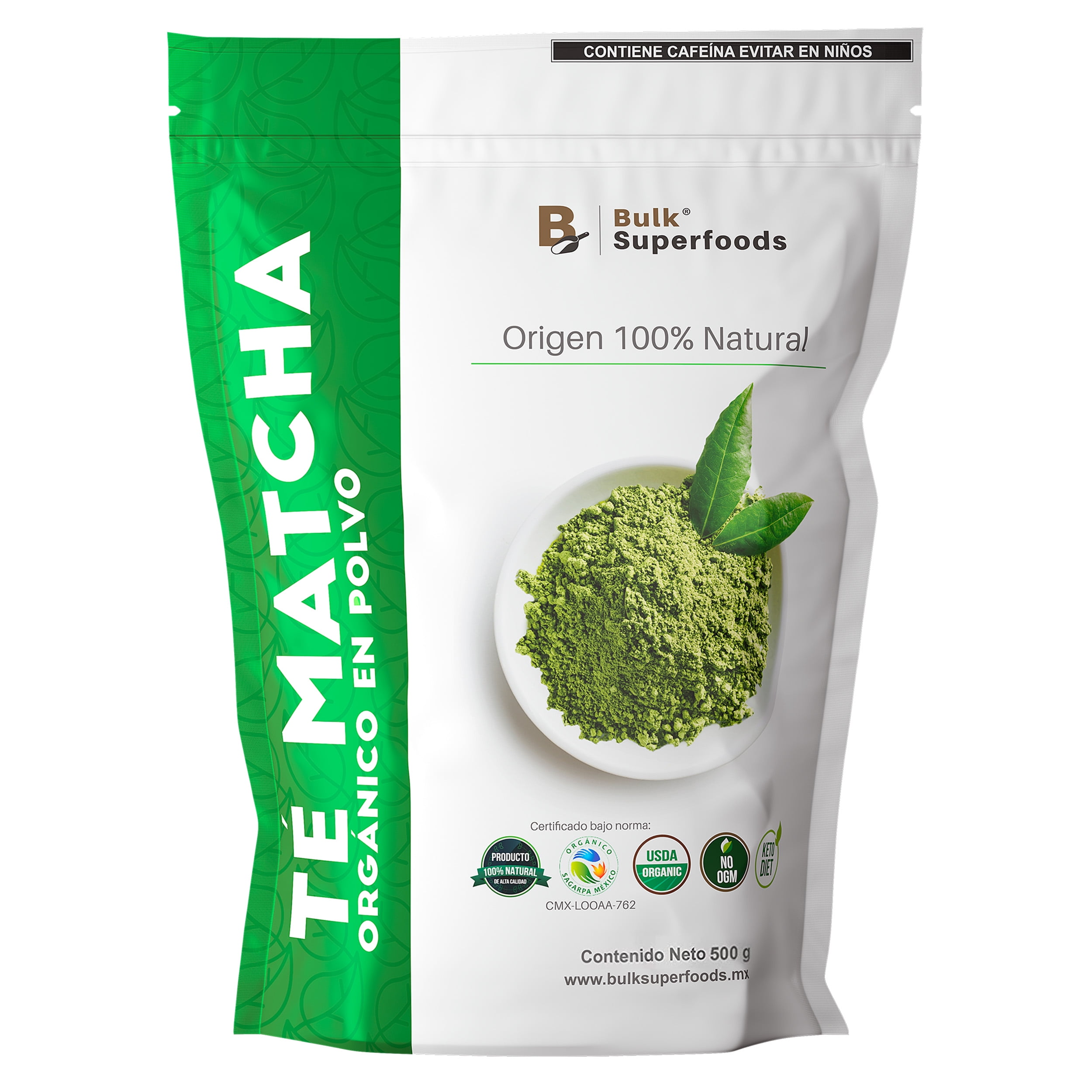 Té Matcha en Polvo Orgánico 500 gr Bulk Superfoods | Walmart en línea