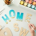Wooden Letters for Crafts & Arts Decor, 4-Inch Paintable Alphabet ...