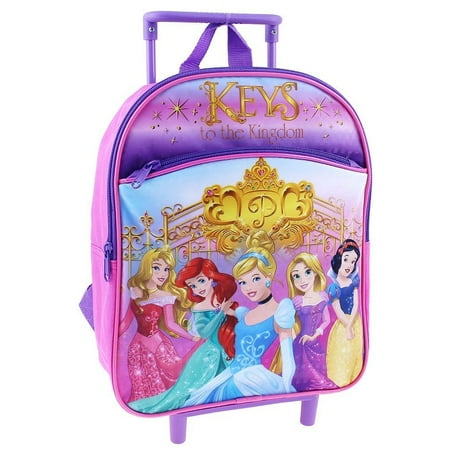 Global Designs - Disney Princess 12" Rolling Backpack - Walmart.com ...