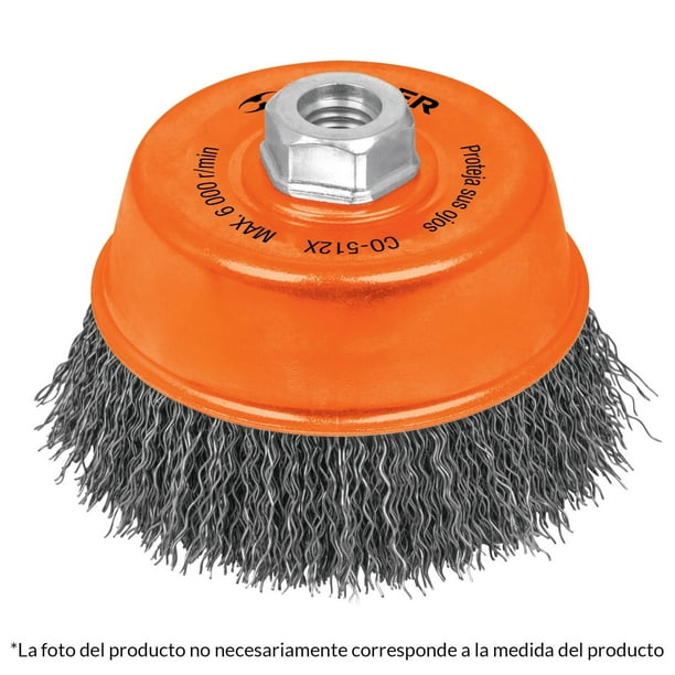 Carda De Copa Alambre Ondulado 5m 14 Mm P/esmeril Truper CO-512MX | Walmart en línea