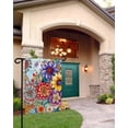 Boho Floral Garden Flag 12x18 Double Sided Outdoor Welcome Yard Banner ...