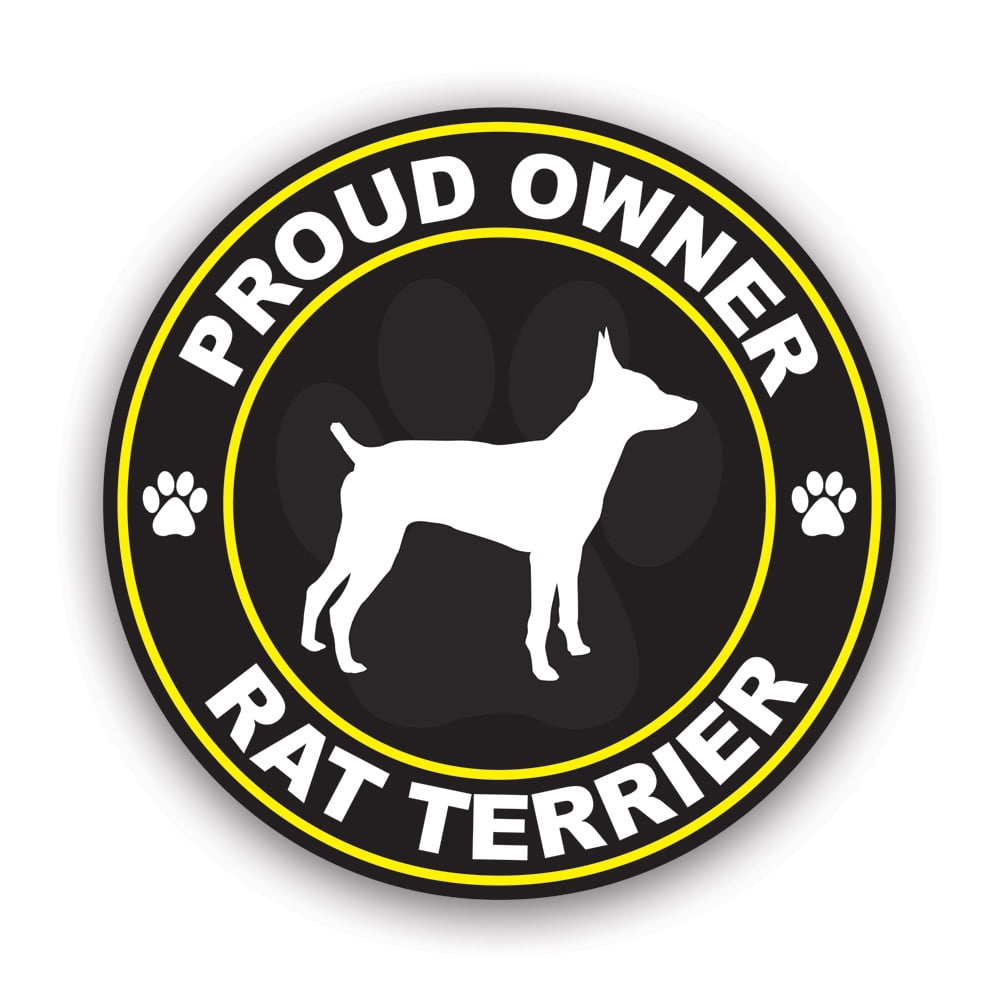 Proud Owner Rat Terrier Sticker Decal - Self Adhesive Vinyl ...