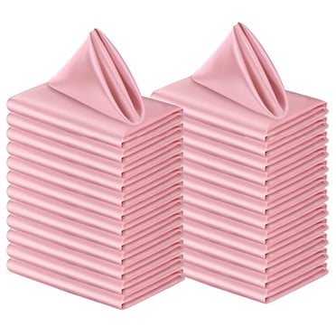 MDS Set of 200 Satin Napkin 20x20 Inch Square Napkins for Wedding ...