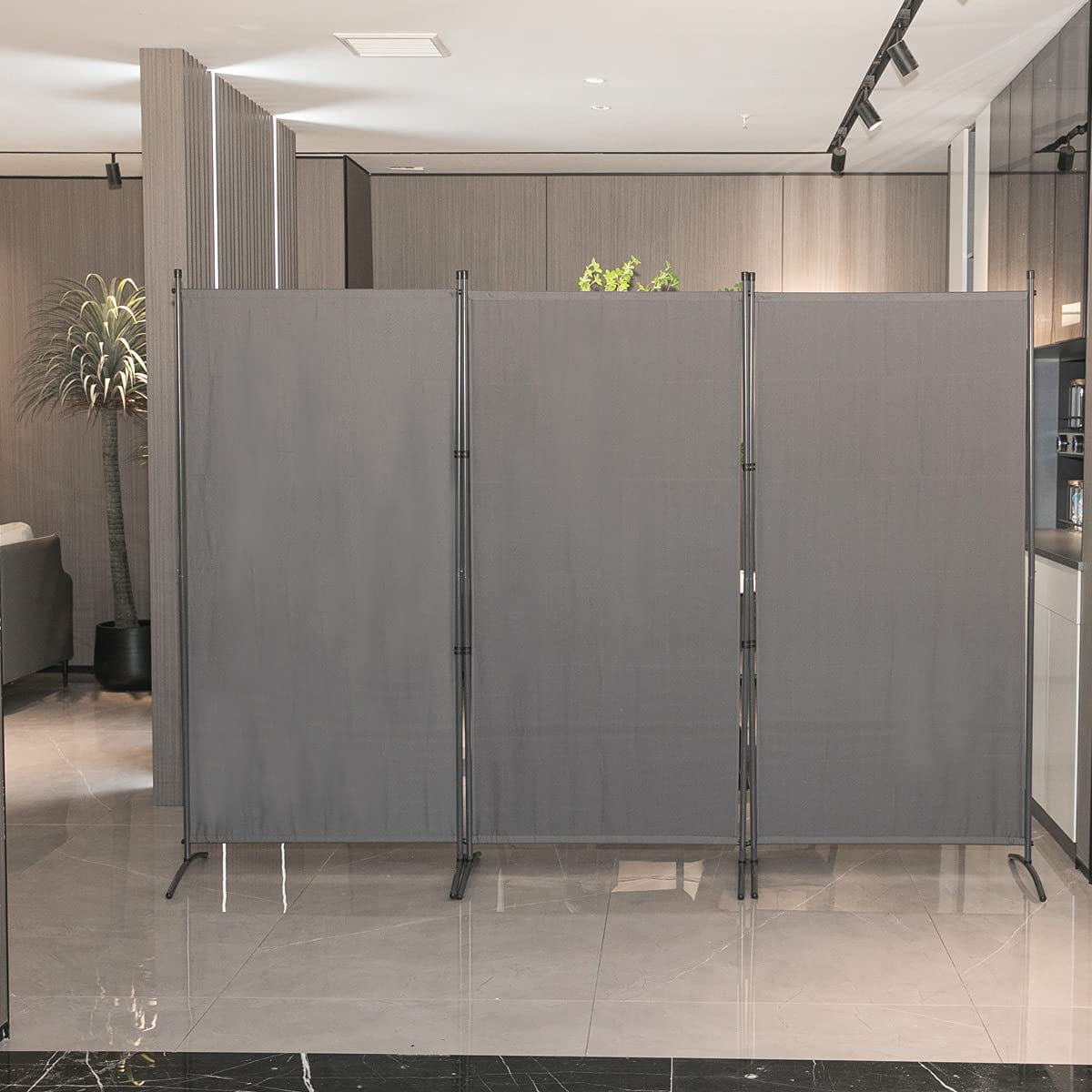 JIUJIANG 3 Panel Partition Room Divider - Privacy Screen for Office ...