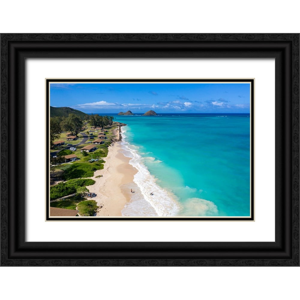 Peebles, Douglas 24x17 Black Ornate Wood Framed with Double Matting ...